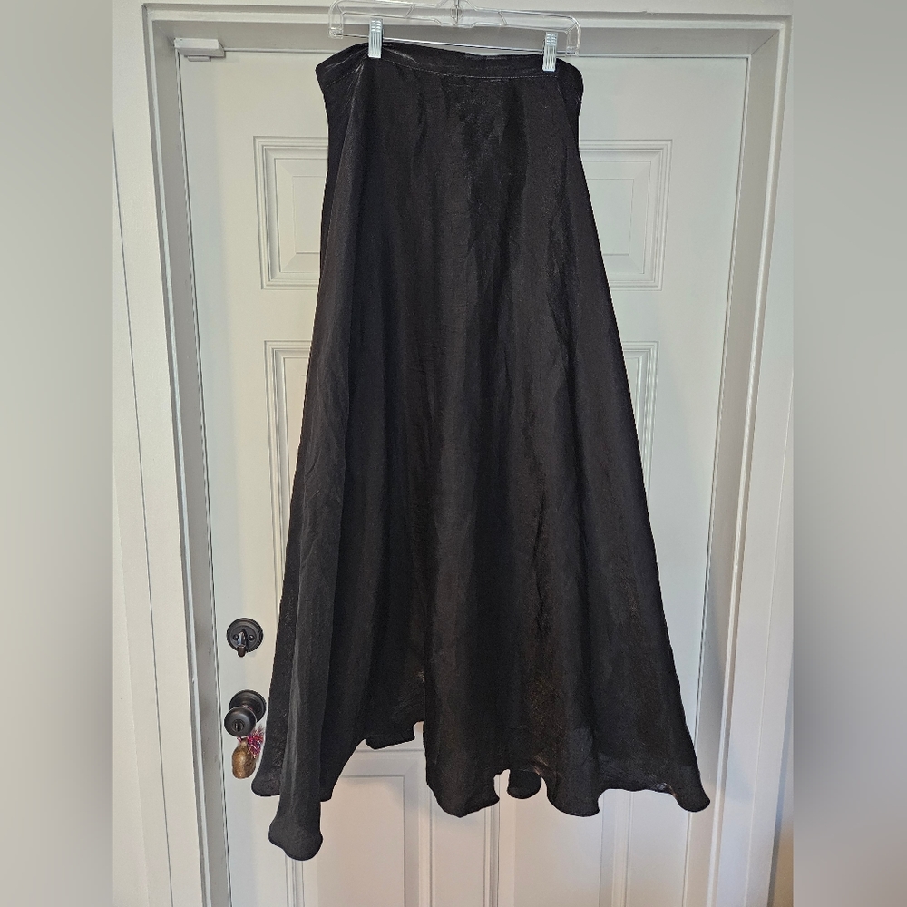 Js Collections Black Simmer Full High Waisted Maxi Sk… - Gem